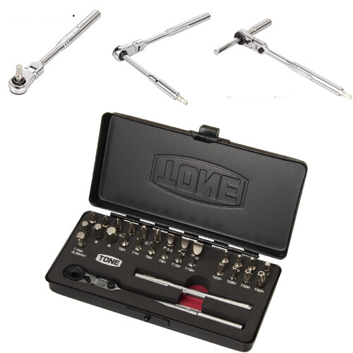 TONE Bit Ratchet Set BRFS27 6.35mm 1/4 Contents 27 points Wrenches ...