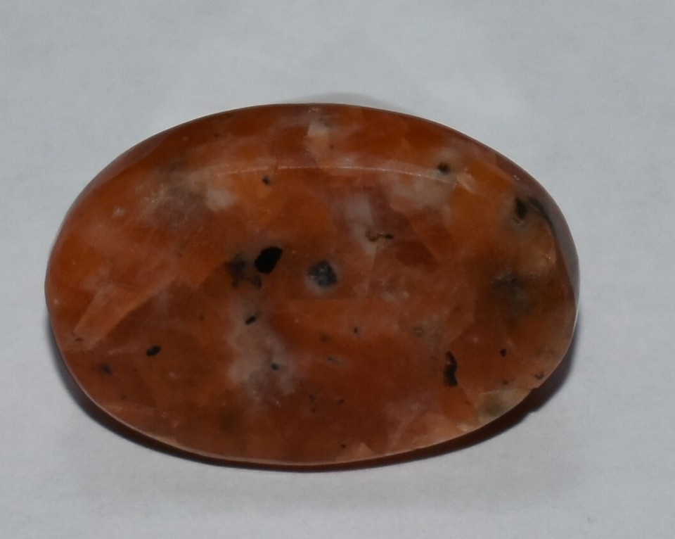 Orange Sunstone Calcite, Orange Quartz, Tourmaline 40CT Polished ...