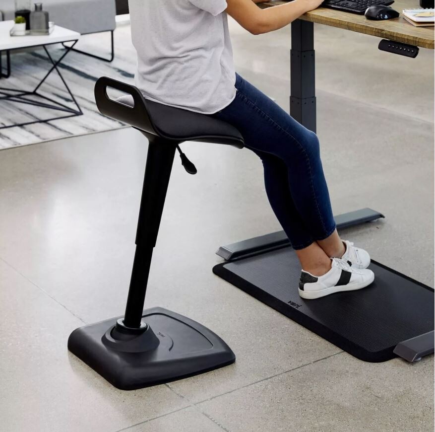 Vari Active Seat Adjustable Ergonomic Standing Desk Chair For Adults ...