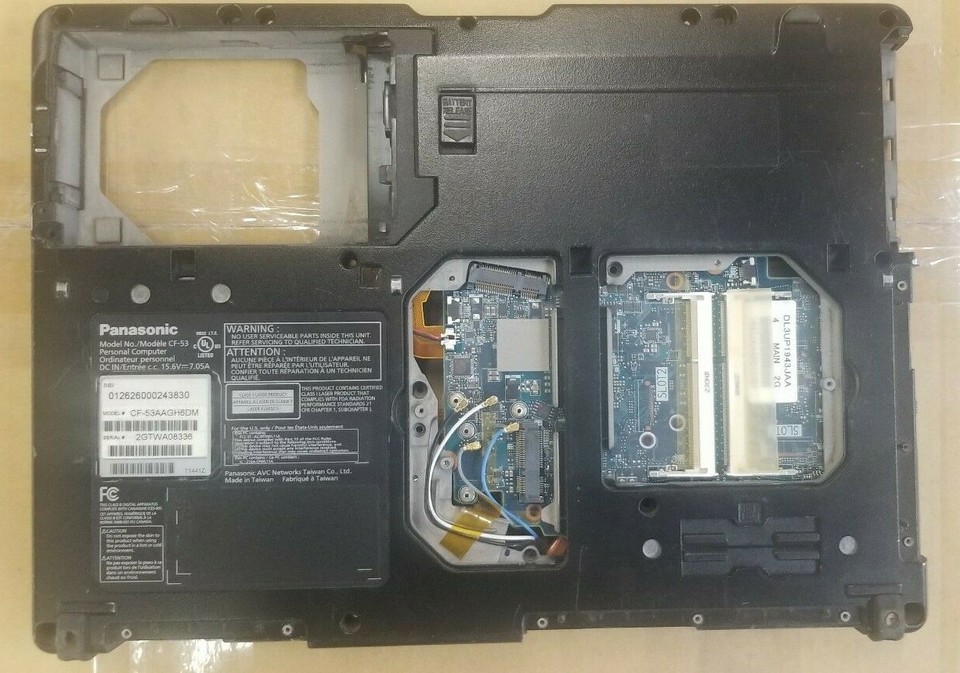 bottom case with mainboard for Panasonic Toughbook CF-53 MK1 i5 2520m 2 ...