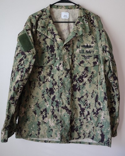US Navy USN NWU Type III AOR2 Working Uniform Blouse Top SW/AW - Large ...
