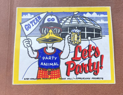 1980’s Let’s Party! Sticker 8” x 6.5” | eBay