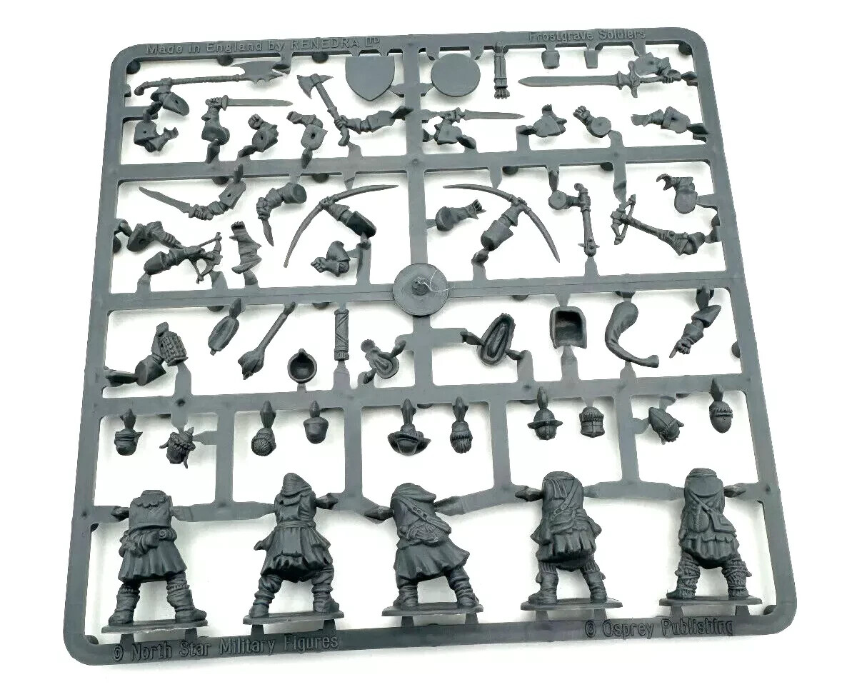 Frostgrave Soldiers 28mm New • 1 Sprue • 5 Miniatures • Osprey ...