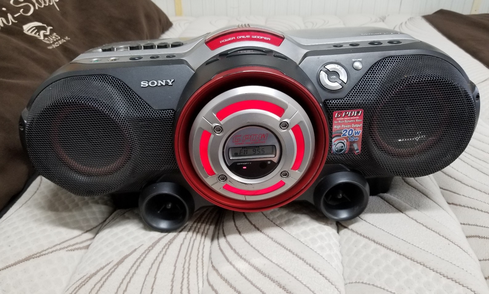 SONY CFD-G500 Boombox with Power Drive Woofer Boost AS IS CD & Tape ...