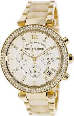 Michael Kors Women's Parker MK5632 Gold Stainless-Steel Quartz Fashion ...