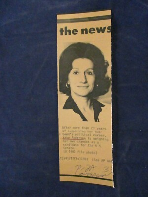 1983 Keke Anderson wife of John US Senate candidate Vintage Wire Press ...