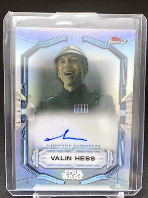 VALIN HESS 2022 Topps Finest Star Wars Refractor Autograph Richard ...