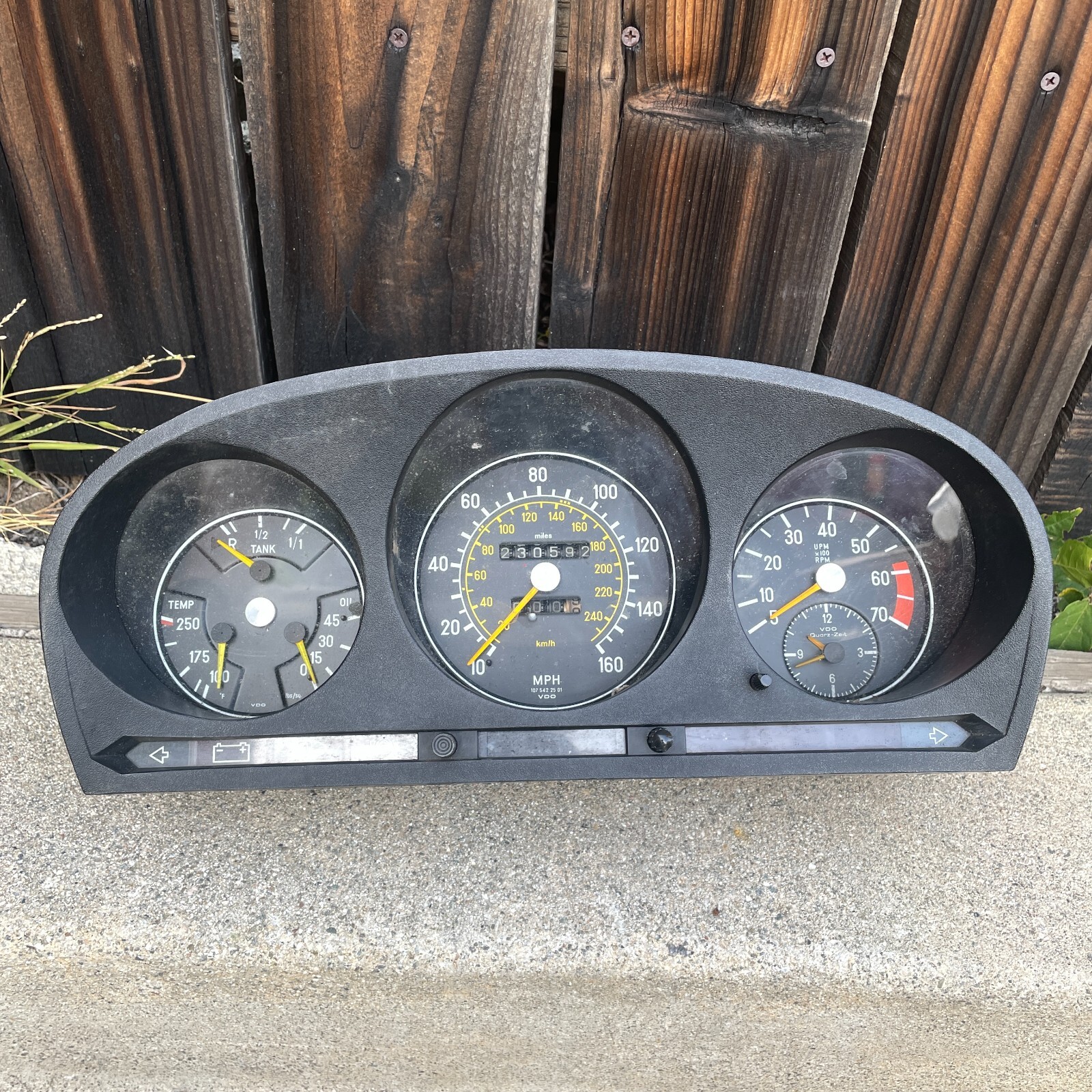 72-80 Mercedes-Benz W116 R107 Dash Speedometer Instrument Cluster ...