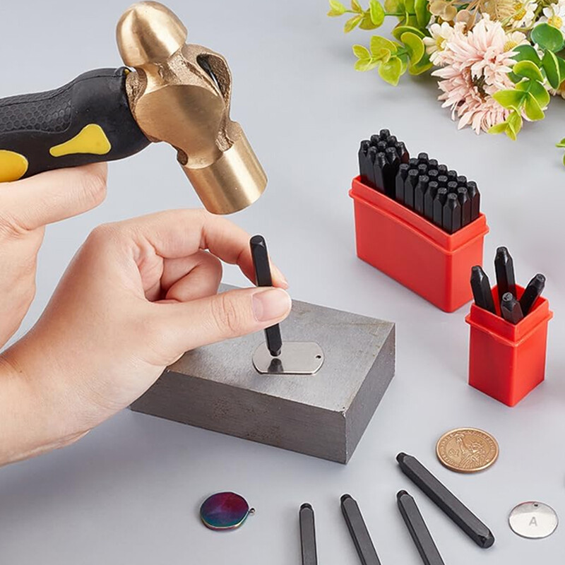 36PC Number and Letter Stamp Set 5/64"(2mm) Punch for Metal Wood ...