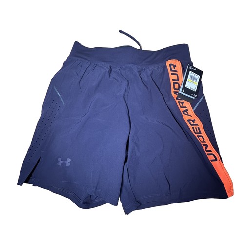 Men Sz S Under Armour UA Launch Elite 7'' Shorts Speedpocket Purple ...