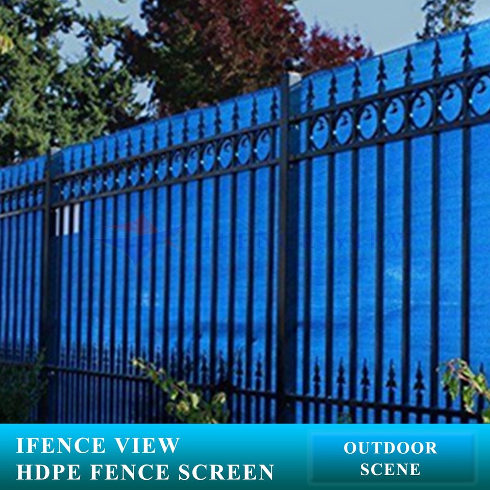 Ifenceview 2'x3'-2'x100' FT Blue Fence Privacy Screen Mesh Net Garden ...