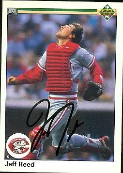 Jeff Reed autographed Baseball Card (Cincinnati Reds) 1990 Upper Deck ...