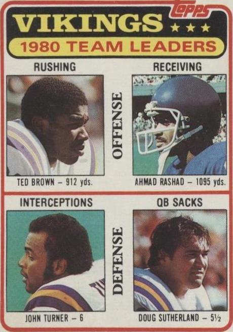 1981 Topps Ahmad Rashad Doug Sutherland John Turner #432 for sale | eBay