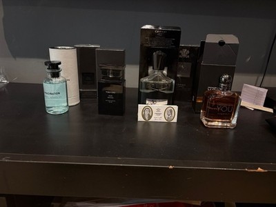 Luxury Fragrance Lot: Creed Aventus, LV Imagination, Tom Ford Oud Wood ...
