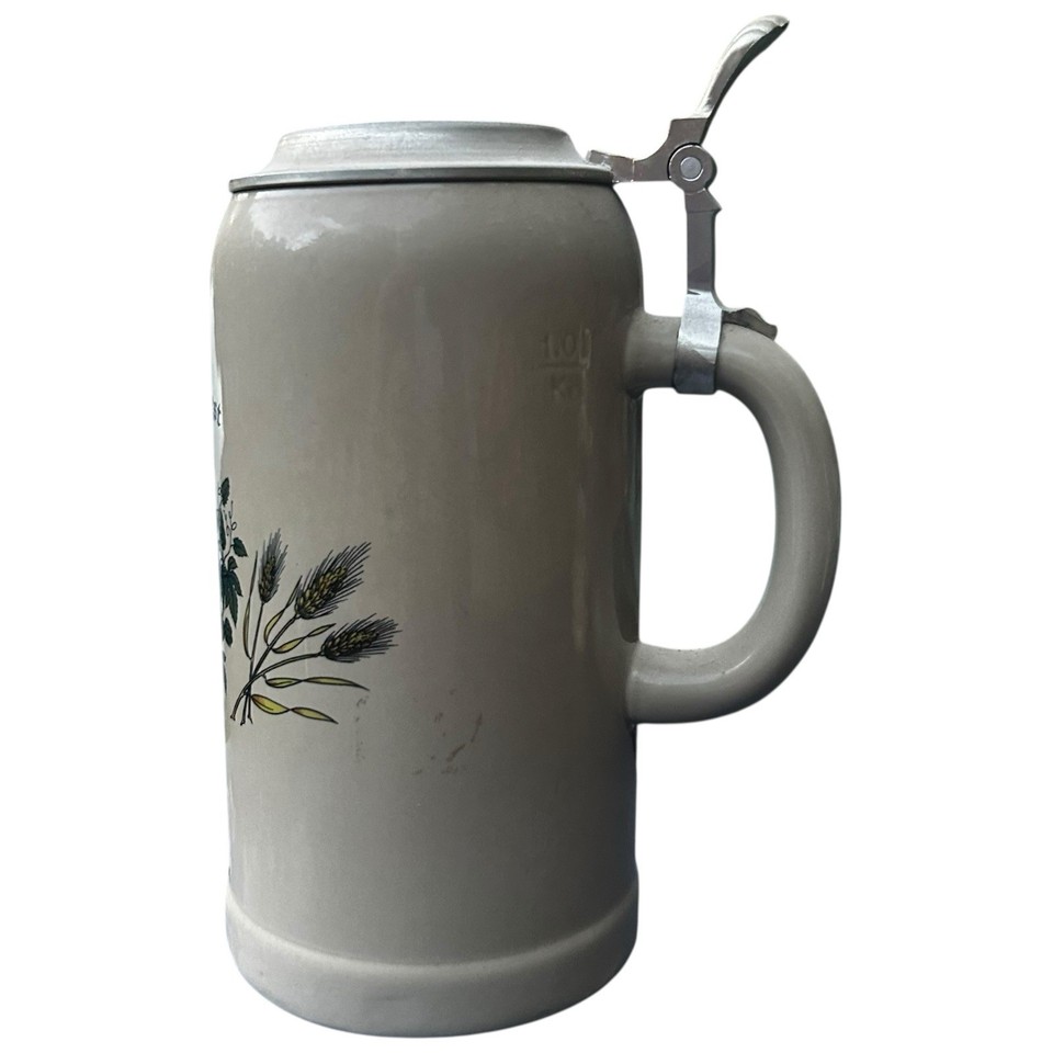 Gruk Bom German Beer Stein Mug Cup Oktoberfest West Germany Pewter ...