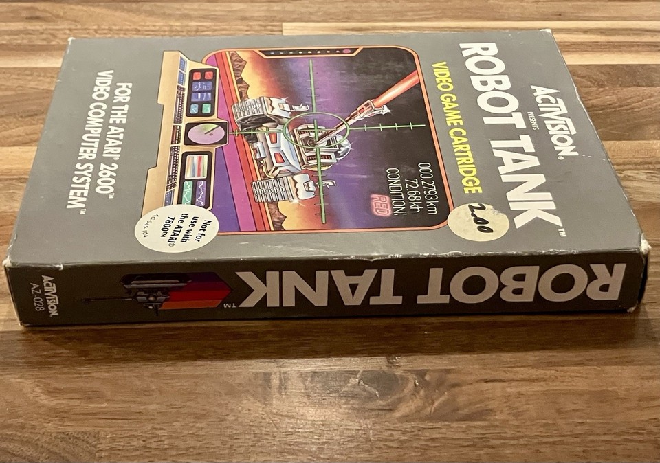 Robot Tank Atari 2600 Activision 1983 Cartridge and Box - CIB W/ Manual ...