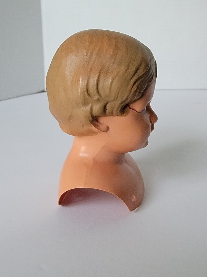 Antique German Schildkrot Turtle Mark Celluloid Doll Head Only | eBay