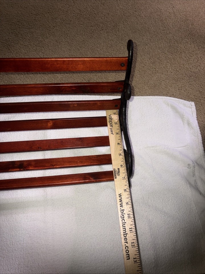 Vintage Cast Iron And Wood Slat Teddy Bear/Doll Park Bench | eBay