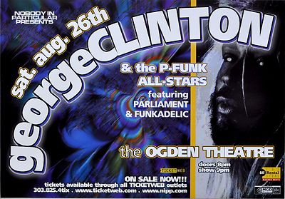 GEORGE CLINTON and the P-Funk All-Stars Concert POSTER | eBay