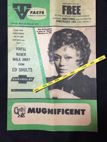 Early 1976 Rue McClanahan MAUDE Local TV Guide TV FACTS Magazine GOLDEN ...
