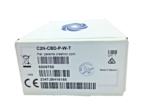 Crestron C2N-CBD-P-W-T Cameo Keypad Kit, Standard Mount, White Textured ...