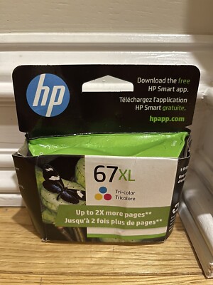 HP 67XL High Yield Tri-Color Original Ink Cartridge(3YM58AN) | eBay