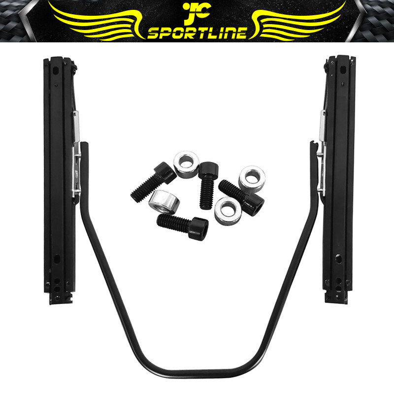 Universal Reclinable Racing Seats Dual Slider Passenger Right PU Carbon ...