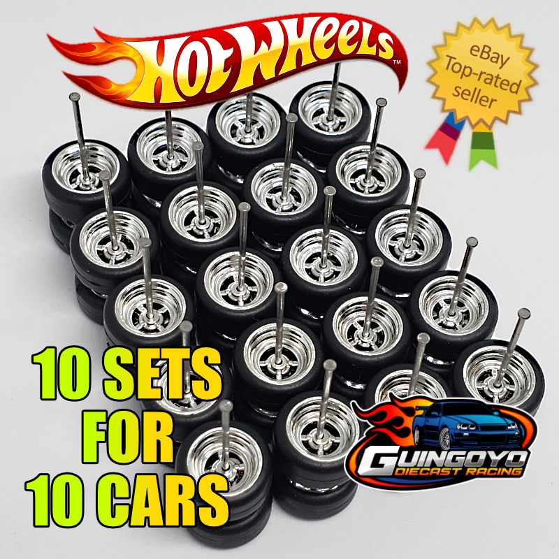 10 MIXED/RANDOM Real Riders Wheels Rims Tires Set Lot for 1/64 Scale | eBay
