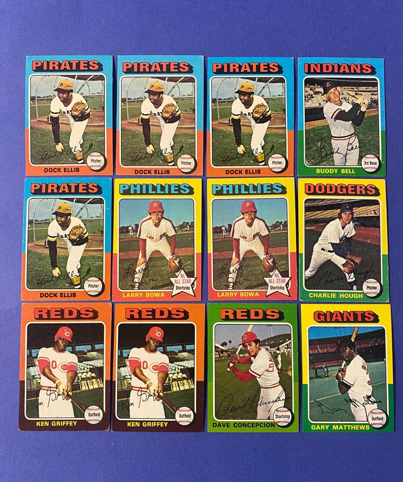 1975 Topps Mini Baseball Common LOT—214 cards + duplicates—LOT of 345 ...
