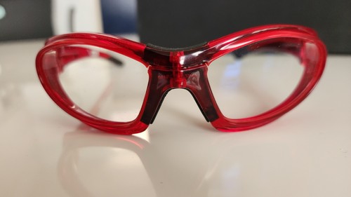 New • Hilco Leader • T-Zone • ASTM F803 • Sports Goggles • Red Glasses ...