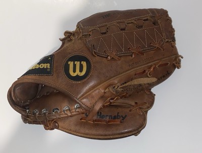 Vintage Wilson A2000 -L Dual Hinge Leather Baseball Glove Made in Japan ...