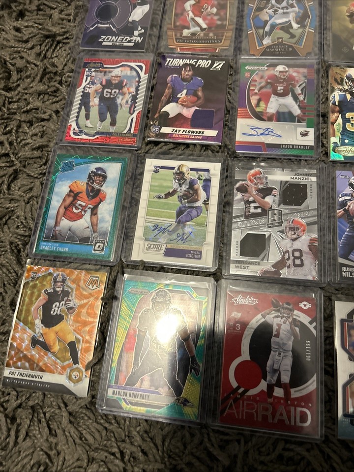Football Card Lot - 25 Cards - Autos, Relics, Rookies, Numbered Cards ...