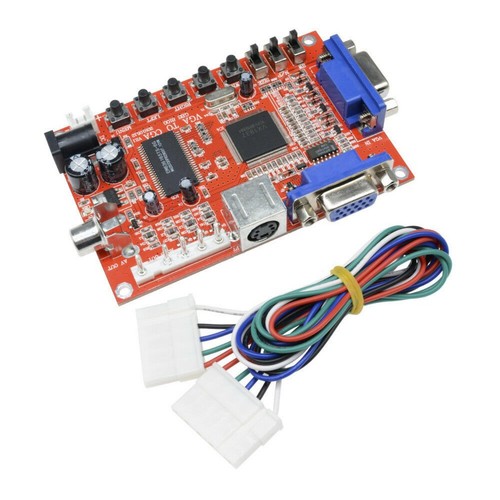 15K Output Arcade Cabinet CRT Monitor Converter VGA To CGA RGBS/CVBS/S ...