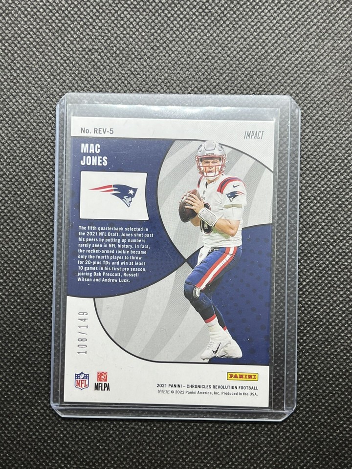 2021 Chronicles Revolution Mac Jones RC Impact 108/149 SP Rookie RC | eBay