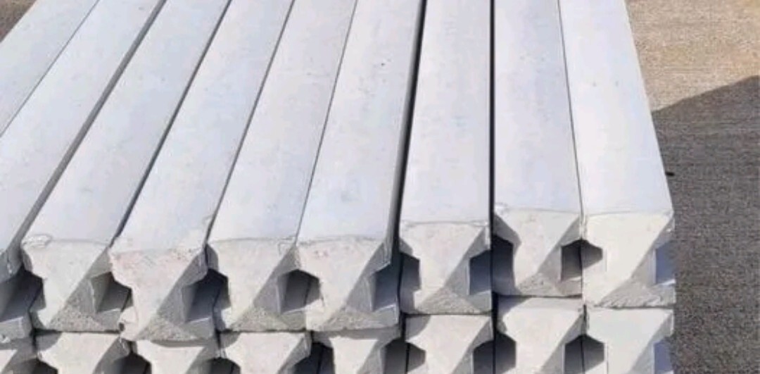 Concrete (Slotted) Reinforced Fence Posts 8ft /9ft /10ft Top quality ...