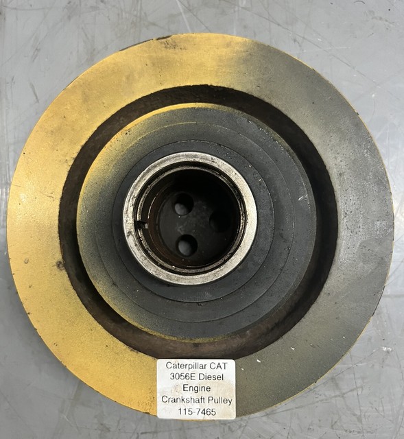 Caterpillar CAT 3056E Diesel Engine Crankshaft Pulley 115-7465 Paver AP ...