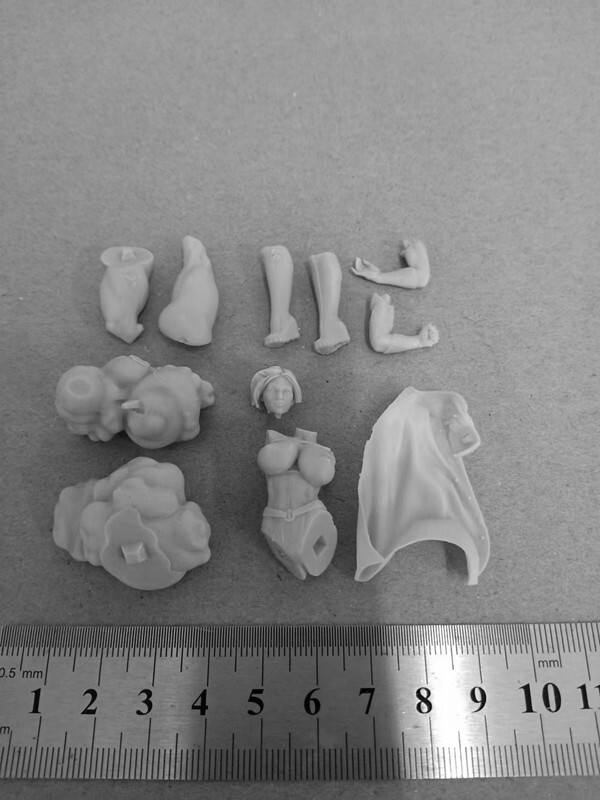 1/24 Scale Resin Model Kit Sexy Indifferent Girl Unassembled Unpainted ...