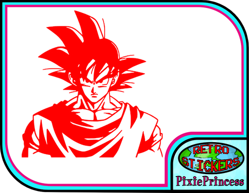 Dragonball Z A Vinyl Sticker Wall Art Window Goku Anime Car Truck ...