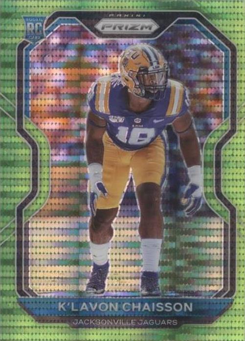 2020 Panini Prizm - Rookie K'Lavon Chaisson #352 Neon Green Pulsar ...