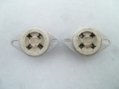 2 AMPHENOL NOS 4 PIN CERAMIC VINTAGE TUBE SOCKET 300B 2A3 45 UX4 | eBay