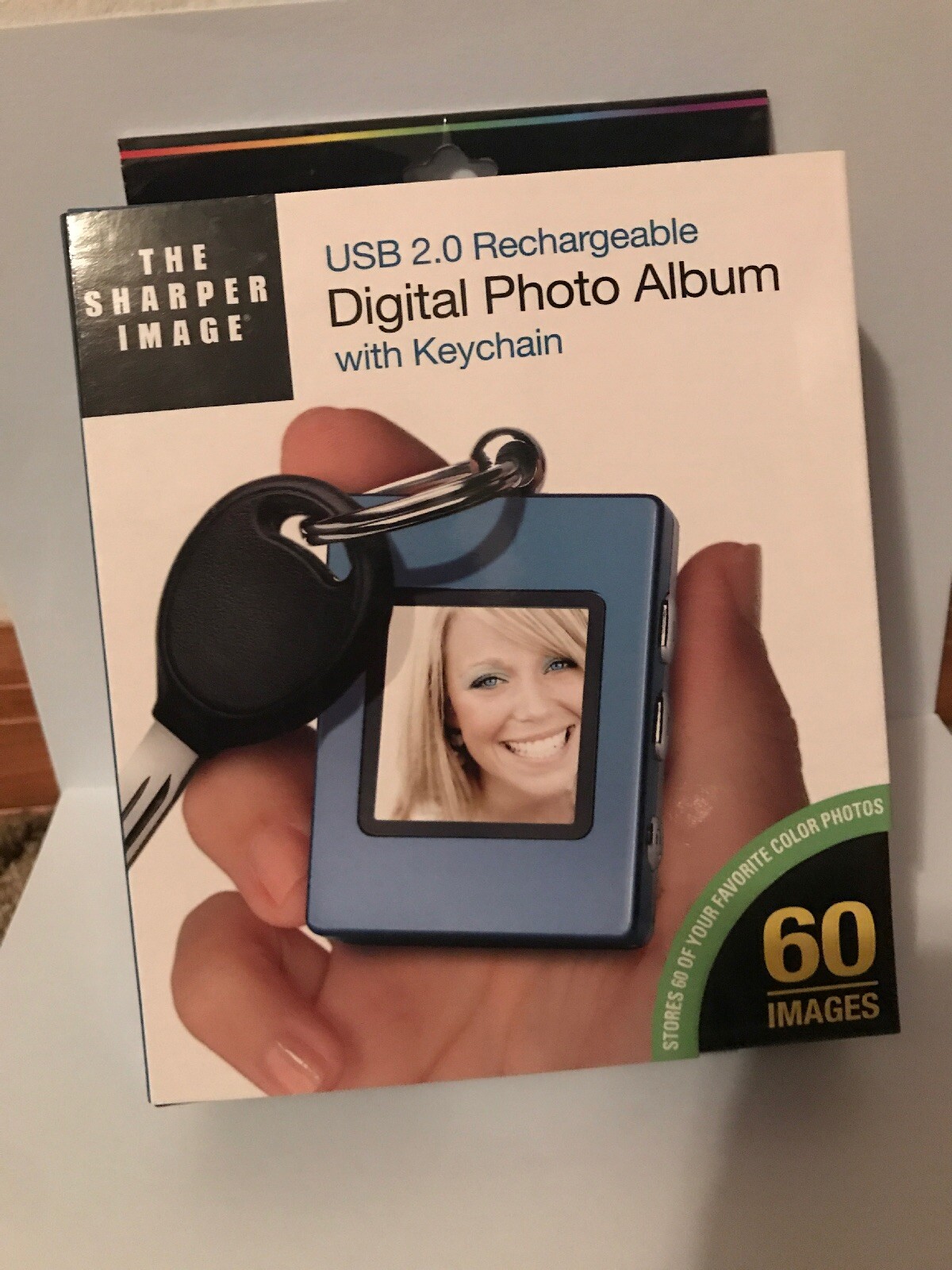 The Sharper Image 1.4'' Digital Photo Album with Keychain USB 2.0 ...