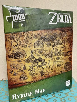 The Legend of Zelda “Hyrule Map” 1000 Piece Jigsaw Puzzle * New | eBay