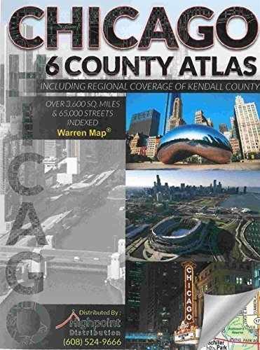 Chicago 6 County Atlas - Unknown Binding, by Milwaukee Map Service ...