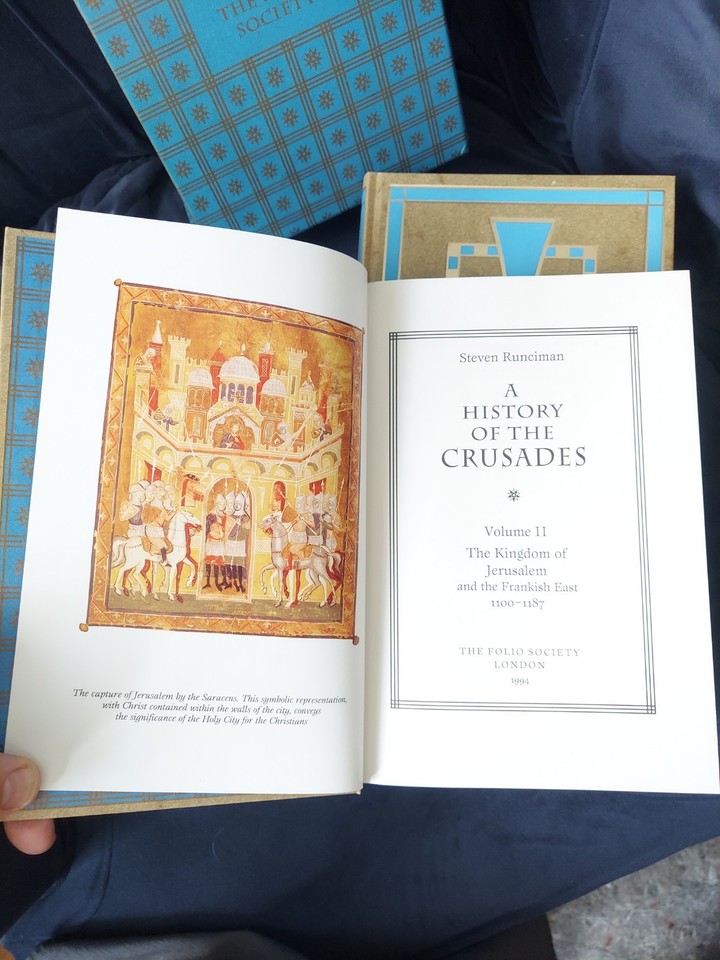 A History of the Crusades Folio Society 3 Vol HC Set in Slipcase Steven ...