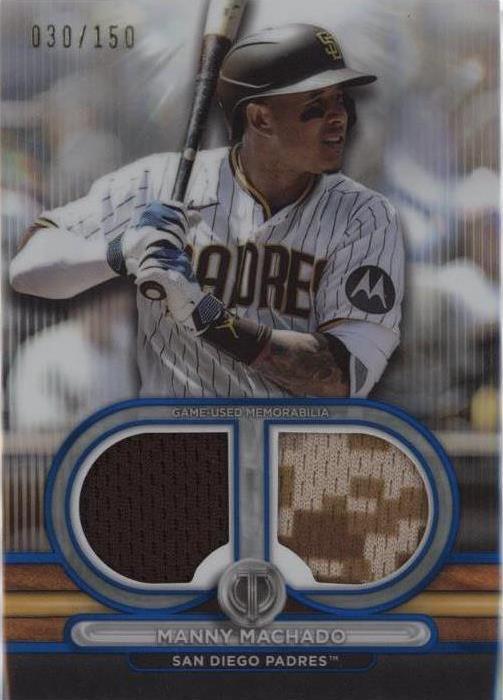2024 Topps Tribute - Dual Relics Manny Machado #DR-MM Blue /150 (MEM ...