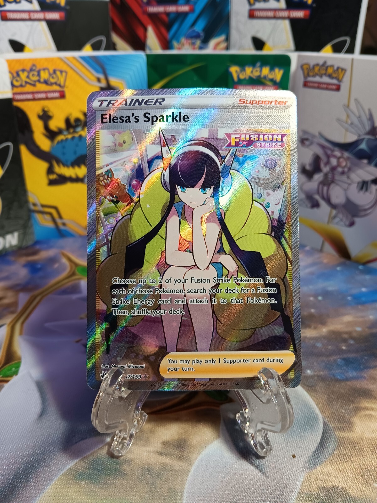 Pokemon TCG - Elesa's Sparkle (Full Art) #147/159 Ultra Rare Crown ...