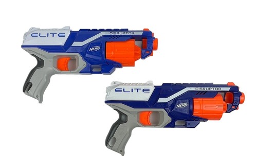 2 Nerf N-Strike Elite Disruptor 6 Dart Rapid Fire Gun Blaster (No ...