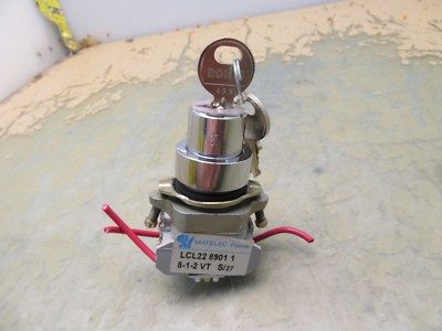Mafelec LCL22 8901 1 8-1-2 VT key switch 230/400V 8/4A keyed [2*F-9] | eBay
