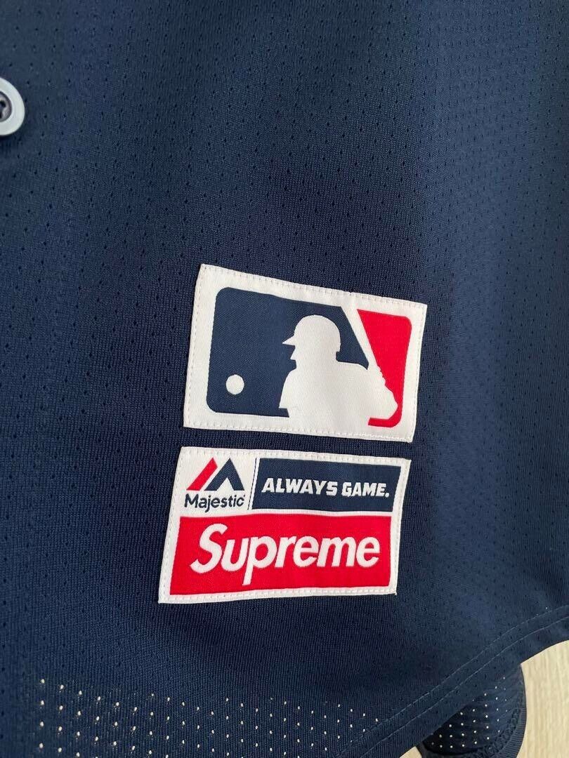 Supreme New York Yankees Majestic Baseball Jersey Black S(US Supreme New York Yankees Majestic Baseball Jersey Black S(US