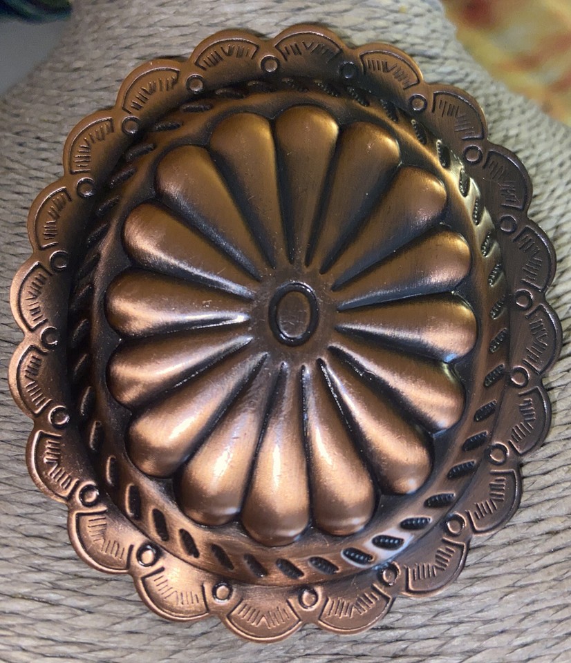 Vintage Lieba USA Copper Scarf Clip Native American Design Western Wear ...